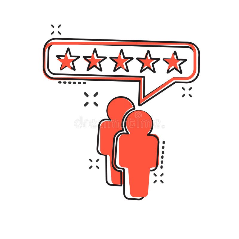 Vector Cartoon Customer Reviews, User Feedback Icon in Comic Sty Stock ...