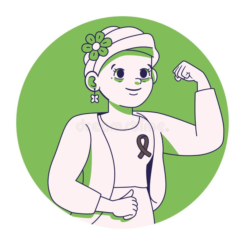 Vector Cartoon Cute Character World Cancer Day Stock Vector ...