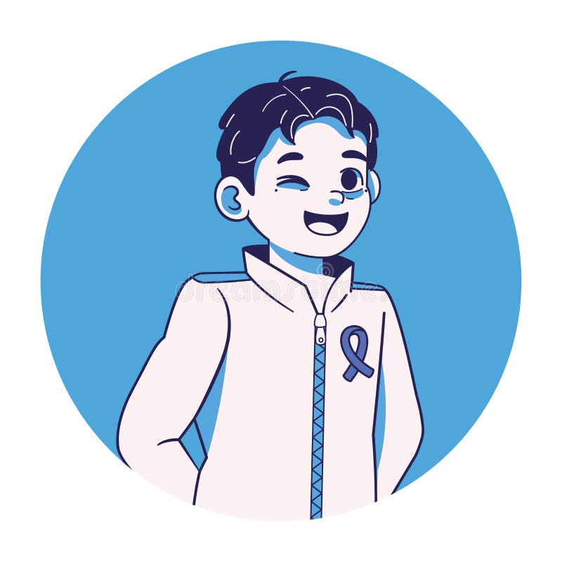 Vector Cartoon Cute Character World Cancer Day Stock Vector ...