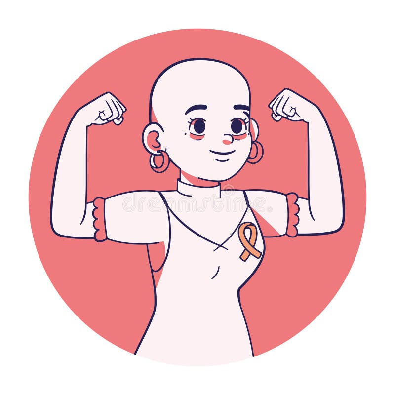 Vector Cartoon Cute Character World Cancer Day Stock Vector ...