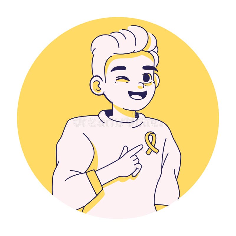 Vector Cartoon Cute Character World Cancer Day Stock Vector ...