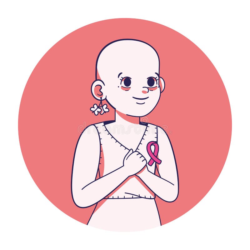 Vector Cartoon Cute Character World Cancer Day Stock Vector ...