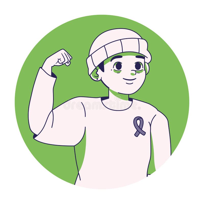 Vector Cartoon Cute Character World Cancer Day Stock Vector ...