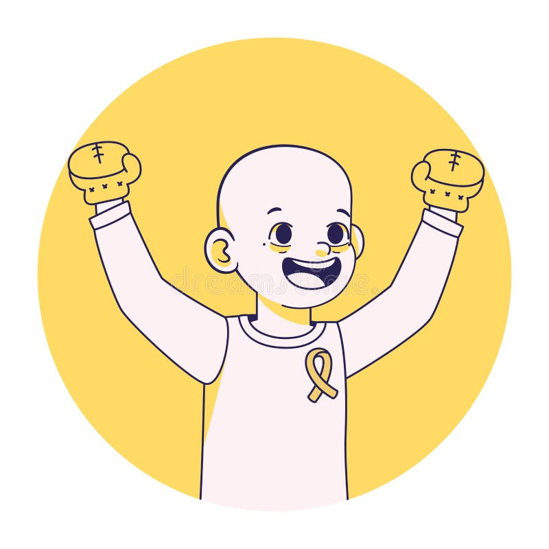 Vector Cartoon Cute Character World Cancer Day Stock Vector ...