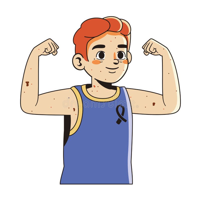 Vector Cartoon Cute Character World Cancer Day Stock Vector ...