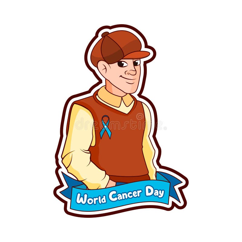 Vector Cartoon Cute Character World Cancer Day Stock Vector ...