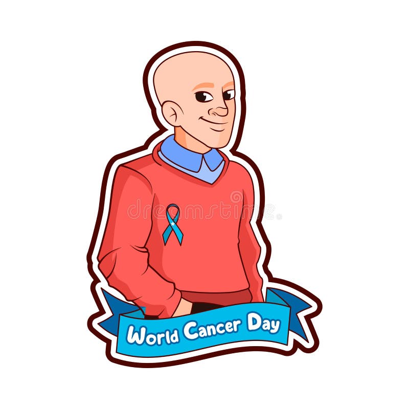 Vector Cartoon Cute Character World Cancer Day Stock Vector ...