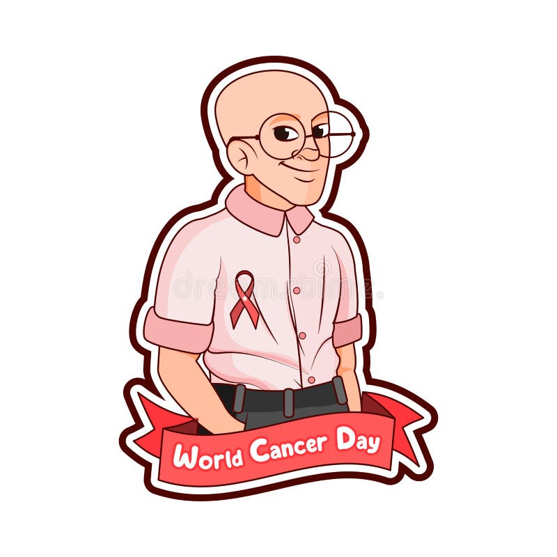 Vector Cartoon Cute Character World Cancer Day Stock Vector ...