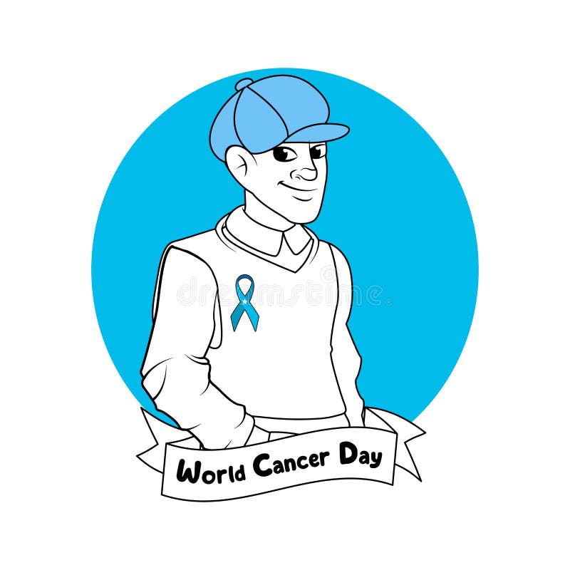 Vector Cartoon Cute Character World Cancer Day Stock Vector ...