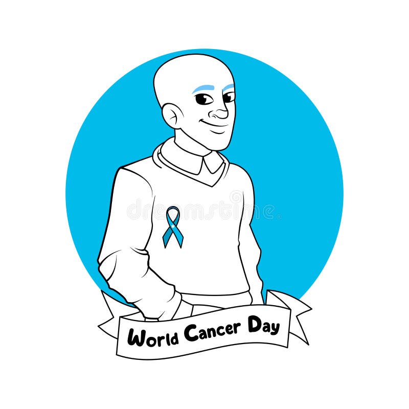 Vector Cartoon Cute Character World Cancer Day Stock Vector ...
