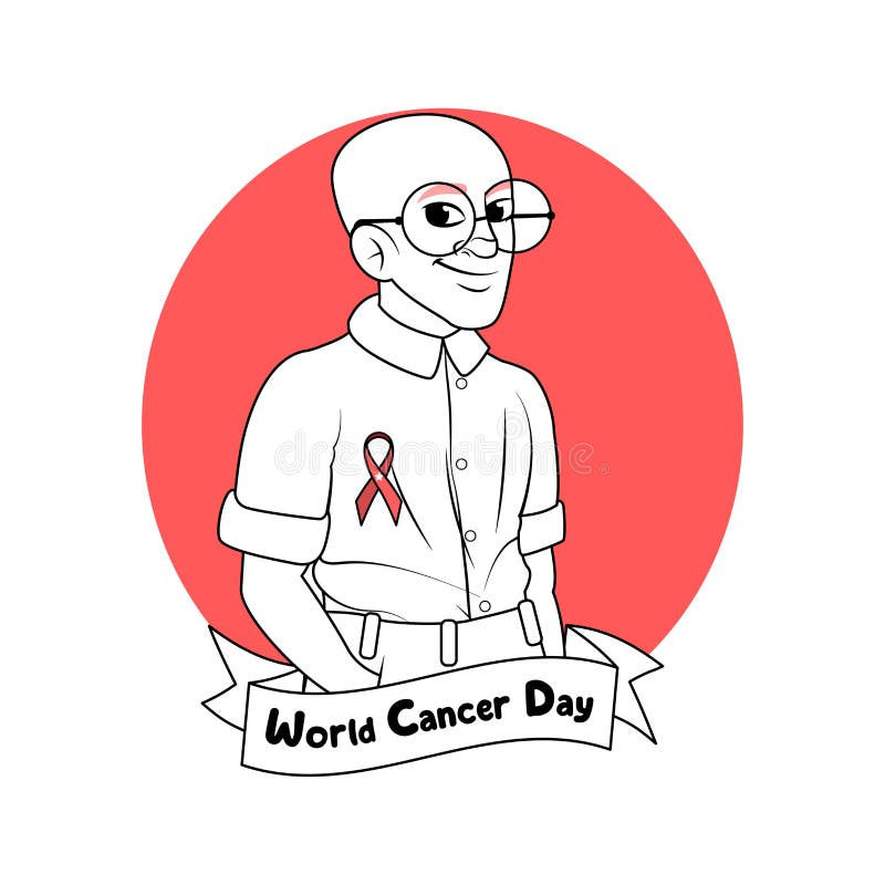 Vector Cartoon Cute Character World Cancer Day Stock Vector ...