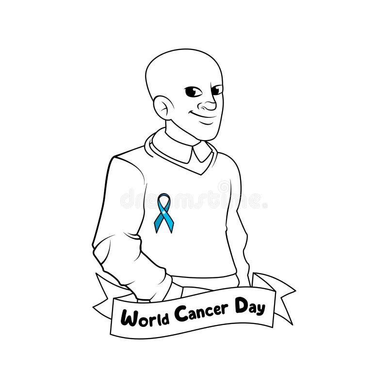 Vector Cartoon Cute Character World Cancer Day Stock Vector ...