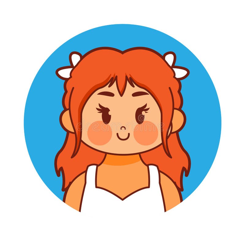 Vector Cartoon Cute Kawaii Kid Face Isolated Stock Vector ...