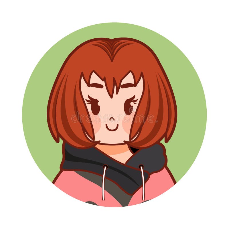 Vector Cartoon Cute Kawaii Kid Face Isolated Stock Vector ...