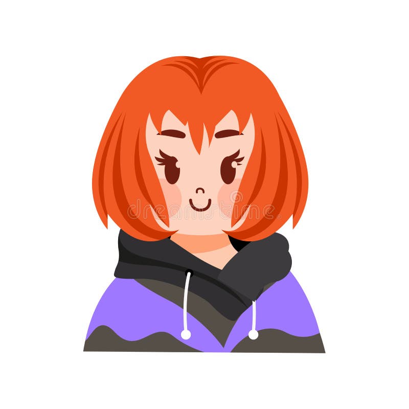 Vector Cartoon Cute Kawaii Kid Face Isolated Stock Vector ...