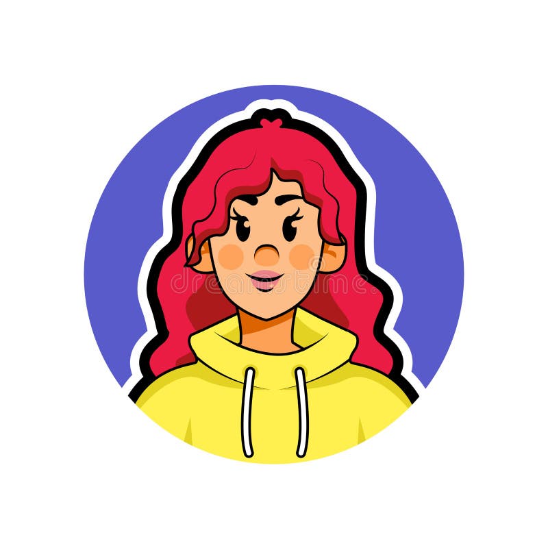 Vector Cartoon Cute Young Person Icon Isolated Stock Vector ...
