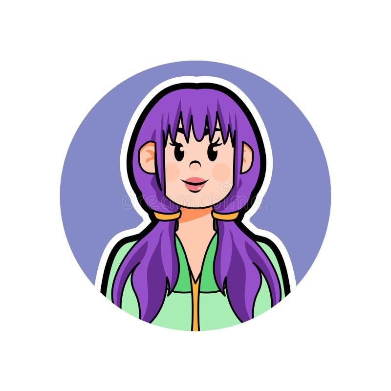 Vector Cartoon Cute Young Person Icon Isolated Stock Vector ...