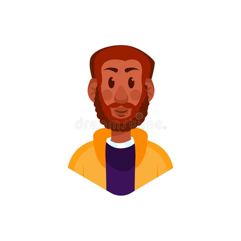 Vector Cartoon Cute Young Person Icon Isolated Stock Vector ...