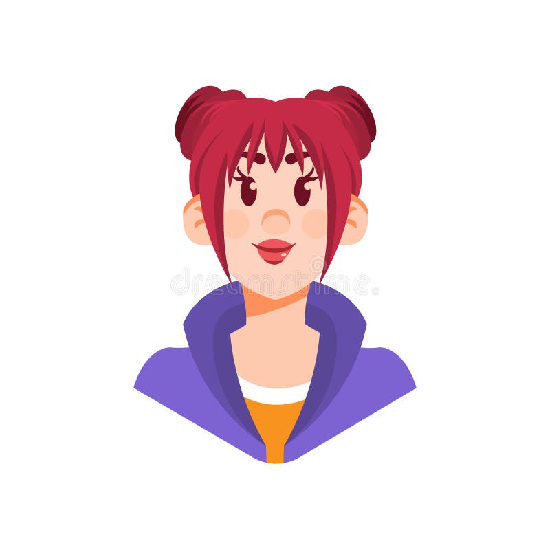 Vector Cartoon Cute Young Person Icon Isolated Stock Vector ...