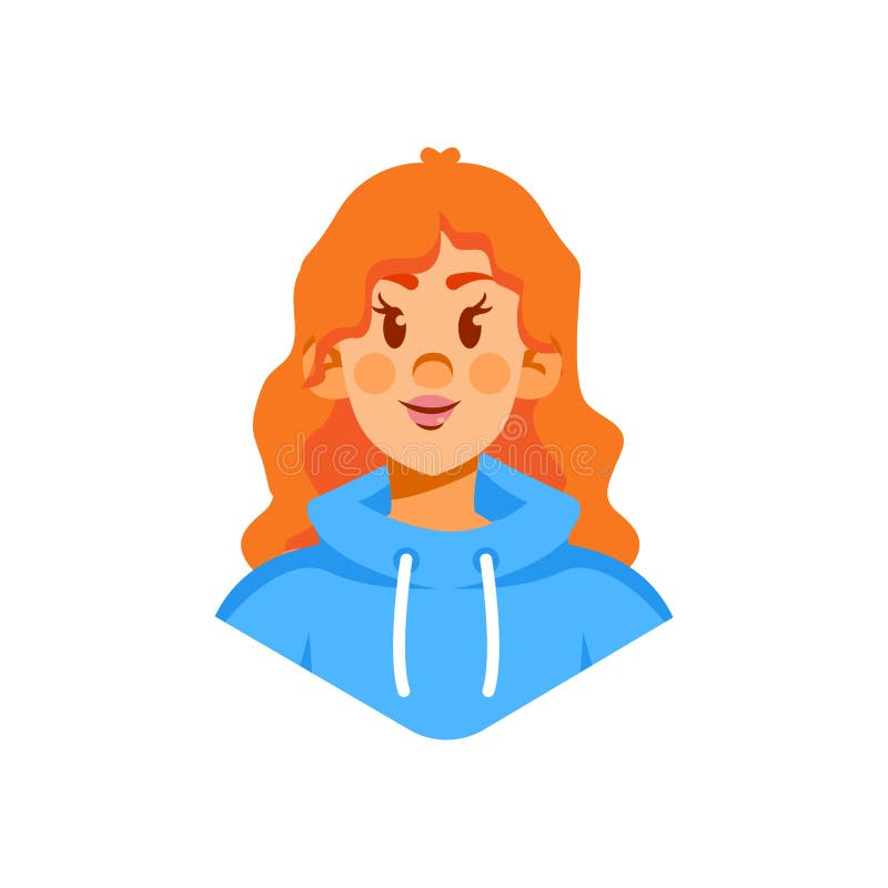 Vector Cartoon Cute Young Person Icon Isolated Stock Vector ...