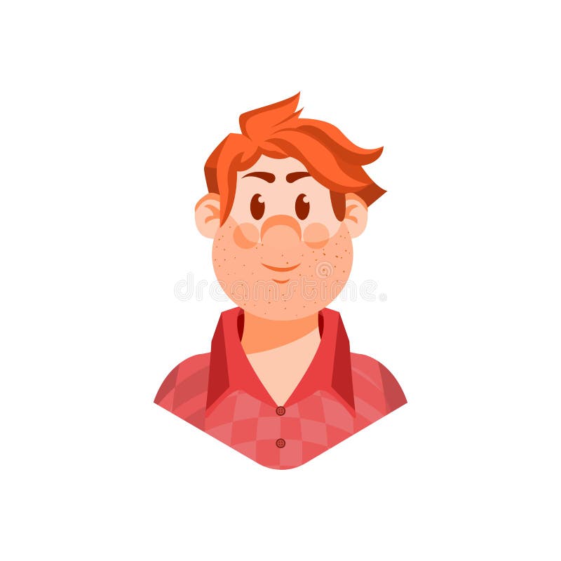 Vector Cartoon Cute Young Person Icon Isolated Stock Vector ...