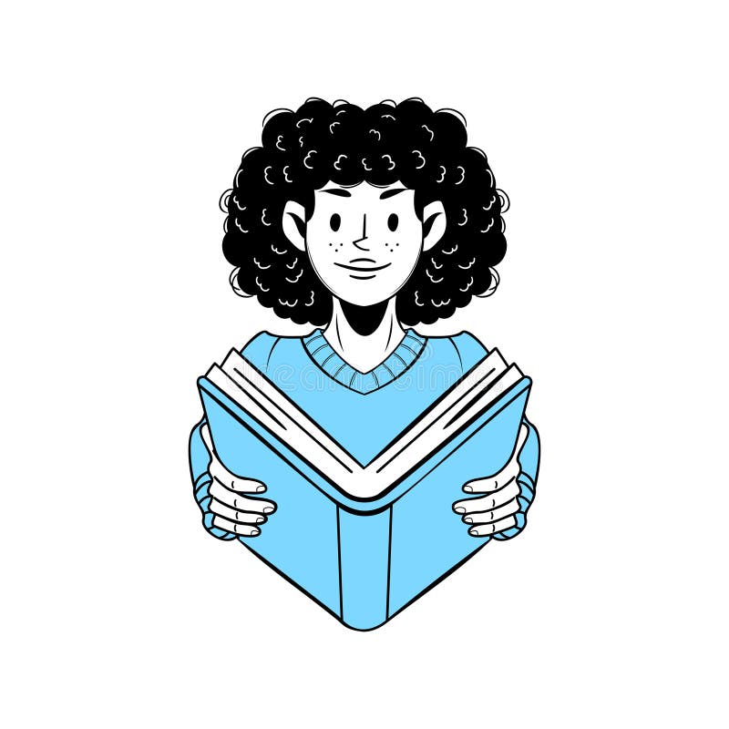 Vector Cartoon Cute Young Student Character Isolated Stock Vector ...