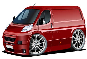 Cargo Van Cartoon Stock Illustrations – 8,873 Cargo Van Cartoon Stock ...