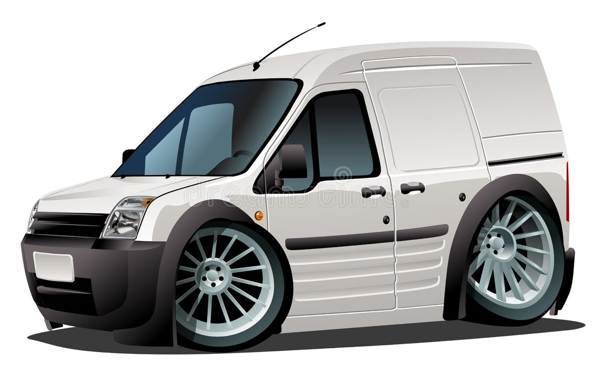 Cargo Van Cartoon Stock Illustrations – 7,772 Cargo Van Cartoon Stock ...
