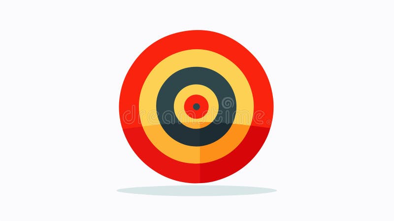 Shooting Range Target Design Vector Cartoon Stock Vector - Illustration ...