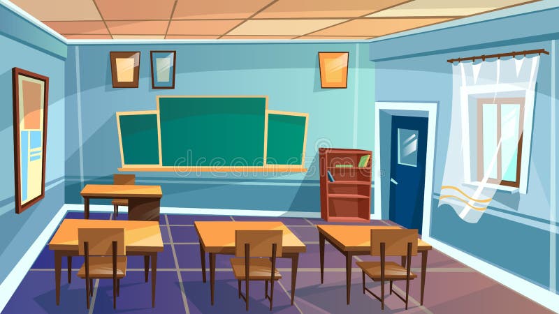 Empty Classroom Interior Blackboard Stock Illustrations – 1,847 Empty ...