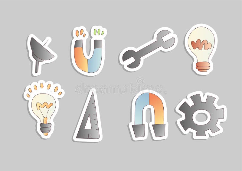 Engineering Icon Vector Set. Construction Illustration Sign Collection ...