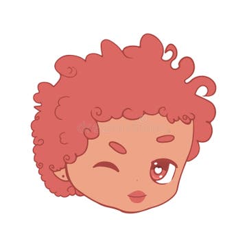 Vector Cartoon Face Chibi Boy Character Isolated Illustration Stock ...