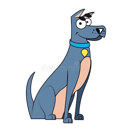 Vector Cartoon Great Danes Character Isolated Illustration Stock Vector ...