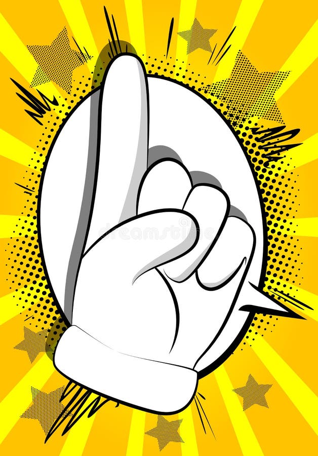 Cartoon Hand Holding a Newspaper on Comic Book Background. Stock Vector ...