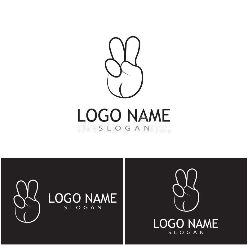 Vector Cartoon Hand Sign. Comics Clip Art Stock Vector - Illustration ...