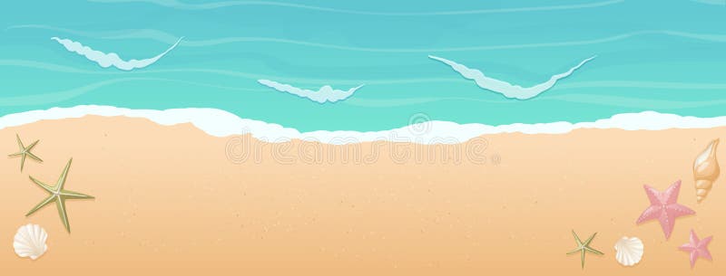 Vector Cartoon Horizontal Background with Gradient. Top View of the ...