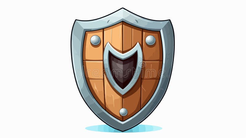 Shield and Lock Vector Icon Cartoon Vector Illustration Stock Vector ...
