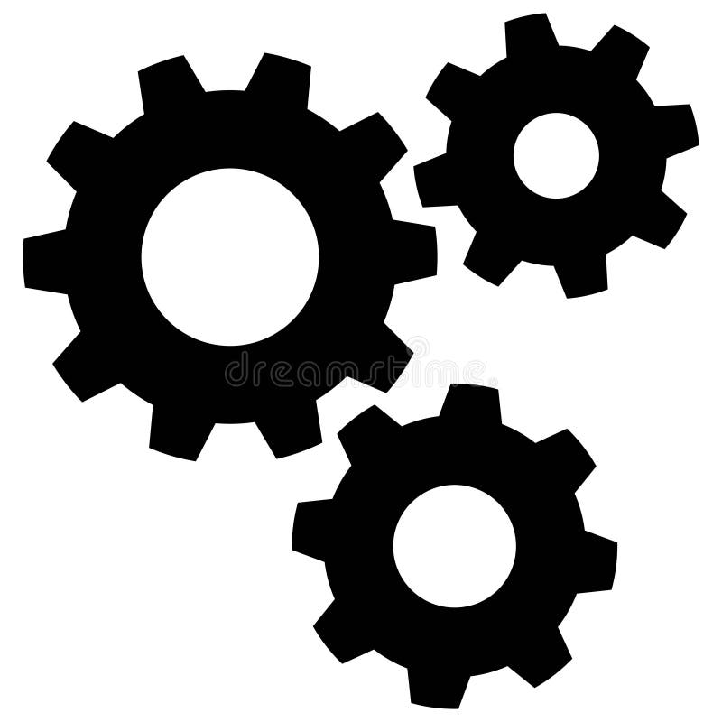 Gears stock vector. Illustration of construction, equipment - 137255899