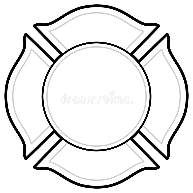 Firefighter Cross Symbols stock vector. Illustration of hydrant - 19135333