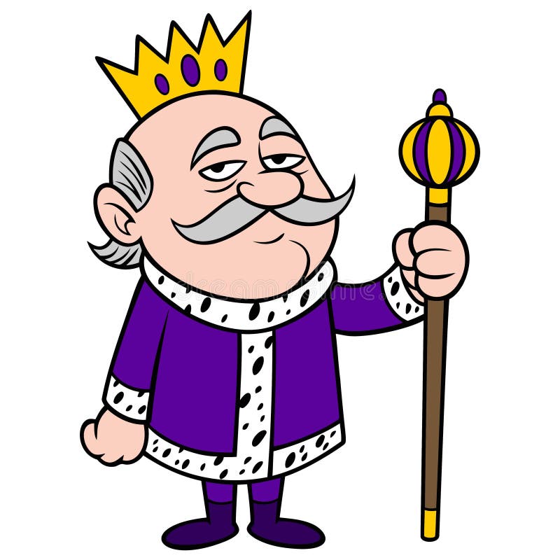 King Grumpy stock vector. Illustration of grumpy, crown - 138864704