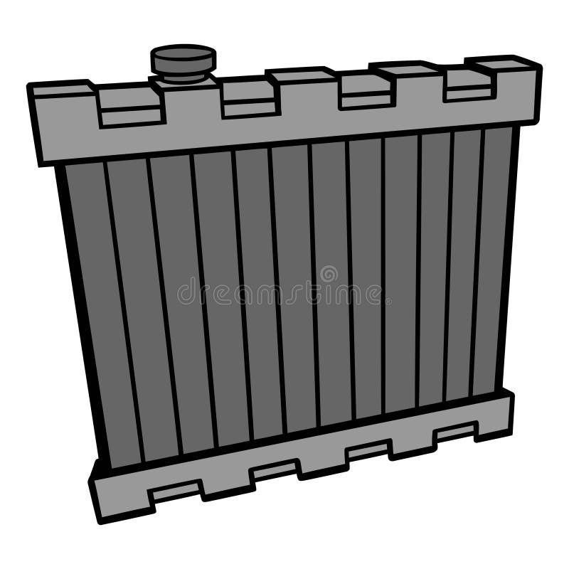 Radiator stock vector. Illustration of vector, vehicle - 141123083
