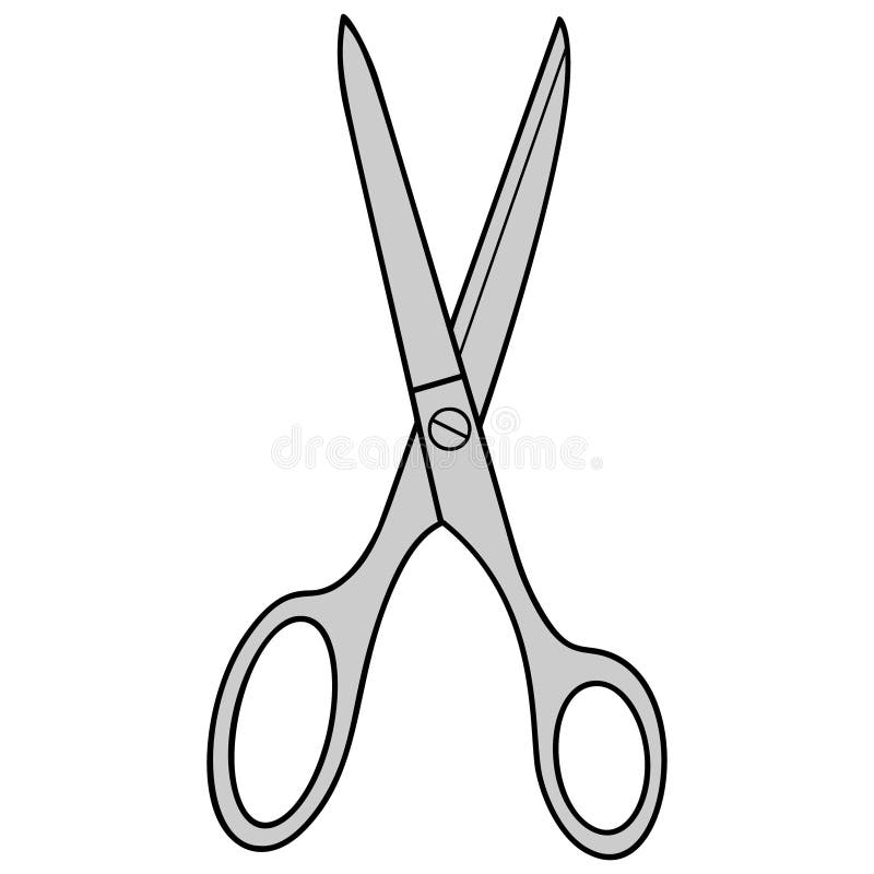 Scissors Cartoon stock vector. Illustration of business - 137255889