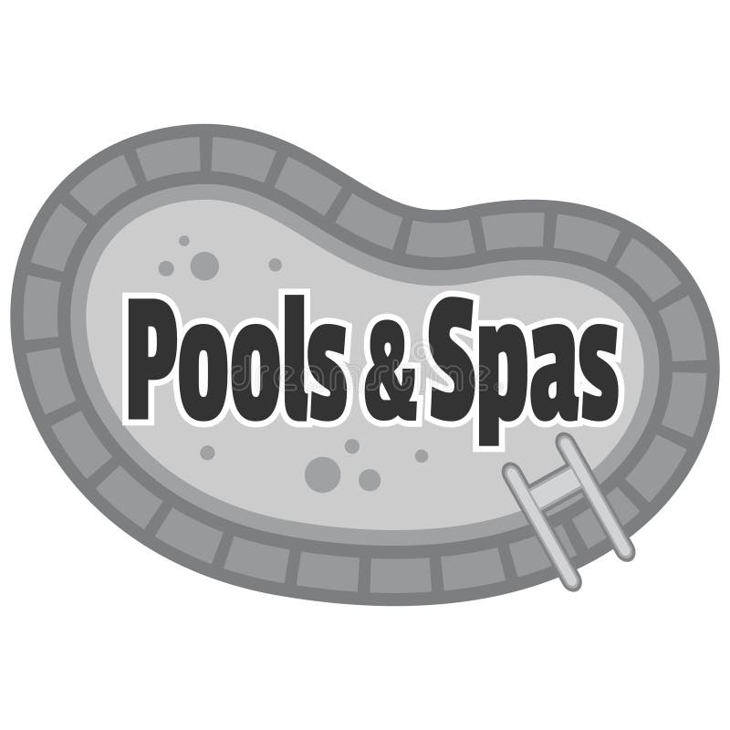 Pools and Spas Illustration Stock Vector - Illustration of board ...
