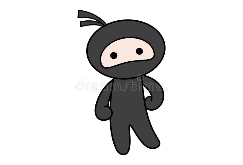 Standing on One Leg Ninja or Shinobi Character As Japanese Covert Agent ...