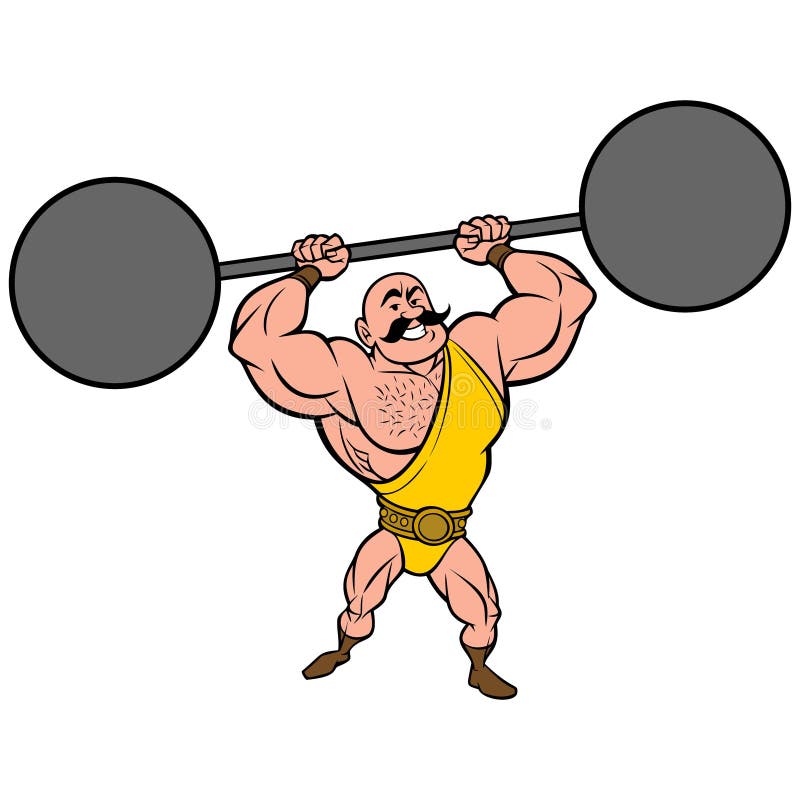Strongman Lifting Dumbbell Retro Stock Vector - Illustration of pumping ... Strongman Lifting Dumbbell Retro Stock Vector - Illustration of pumping ...