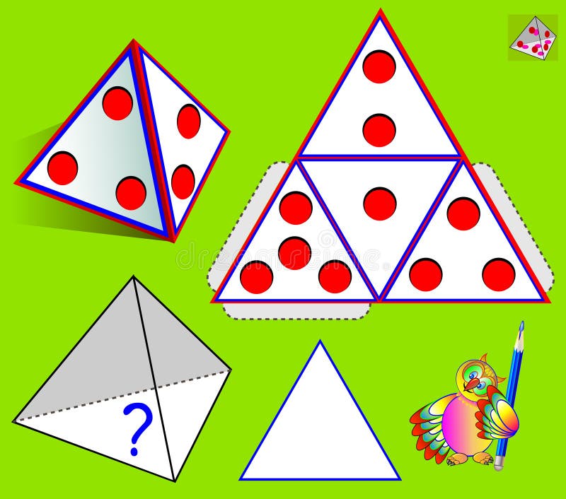Logic Puzzle Game. What is Painted at the Bottom of the Pyramid ...