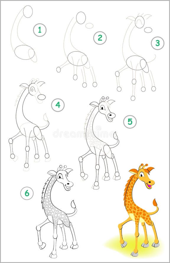 Giraffe Exercise Stock Illustrations – 456 Giraffe Exercise Stock ...