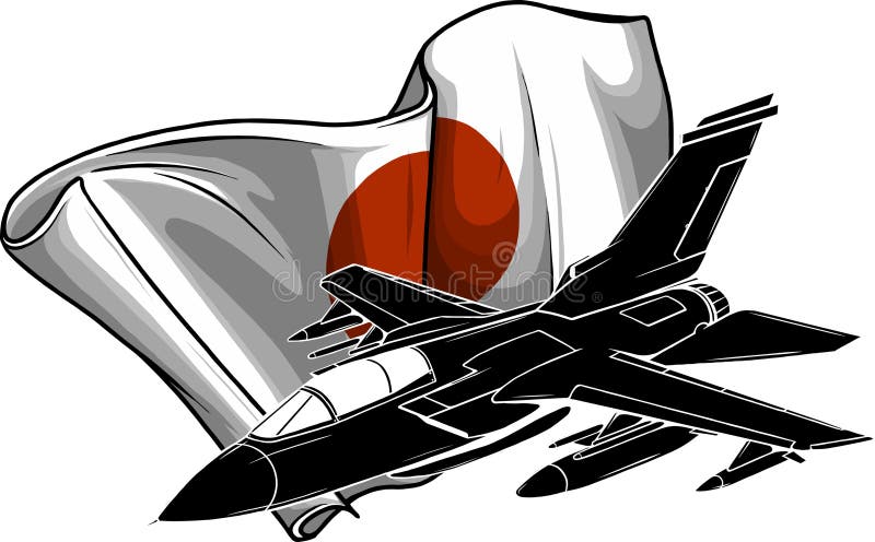 Vector Illustration of Cartoon Military Jet Fighter Plane. Stock Vector ...