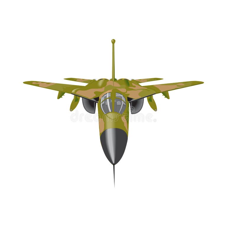 Vector Cartoon Military Stealth Jet Fighter Plane. Available EPS10 ...