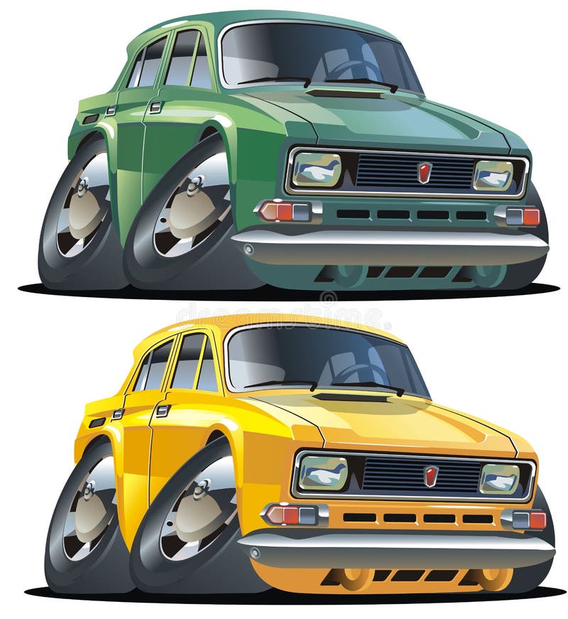 Vector cartoon muscle car stock vector. Illustration of automobile ...